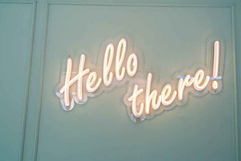 Hello There Neon Stock Photos - Free & Royalty-Free Stock Photos from ...