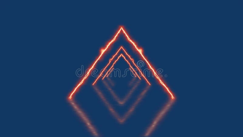 Triangle Portal Tunnel Loop in a Seamless Loop Stock Video - Video of ...