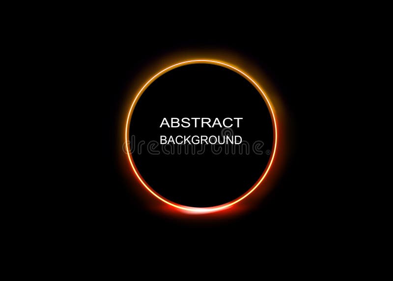 Neon Gradient Frames, Set of Glowing Round Futuristic Design Elements ...