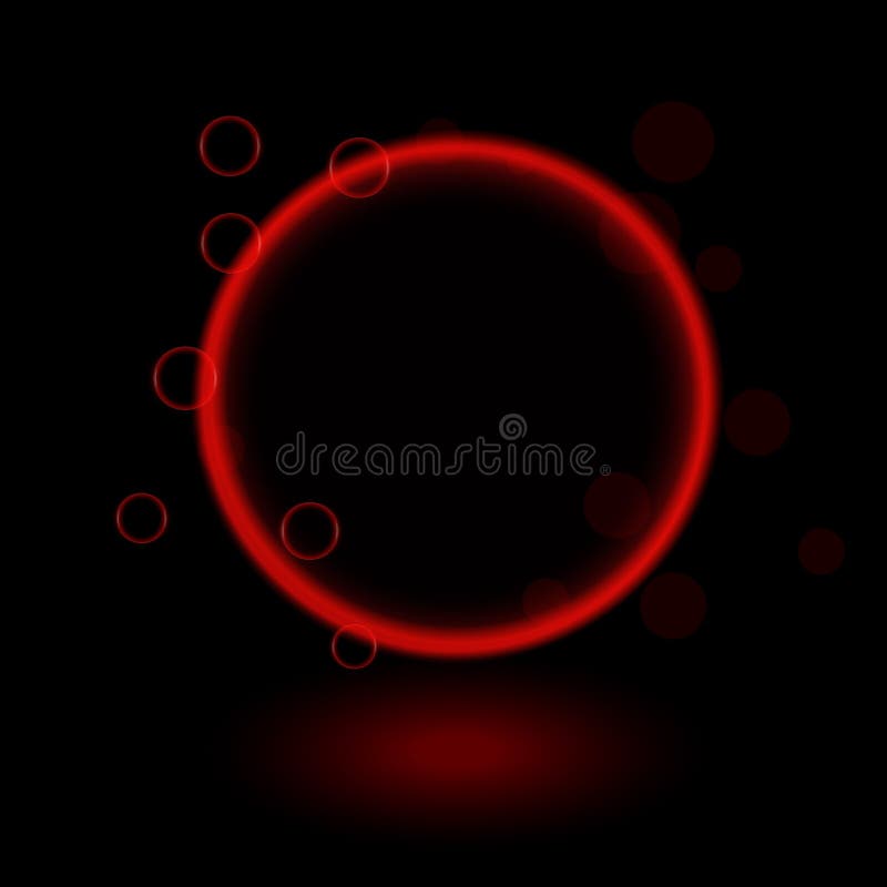 Neon Gradient Magic Circle. Glowing Multicolor Ring, Futuristic Light ...