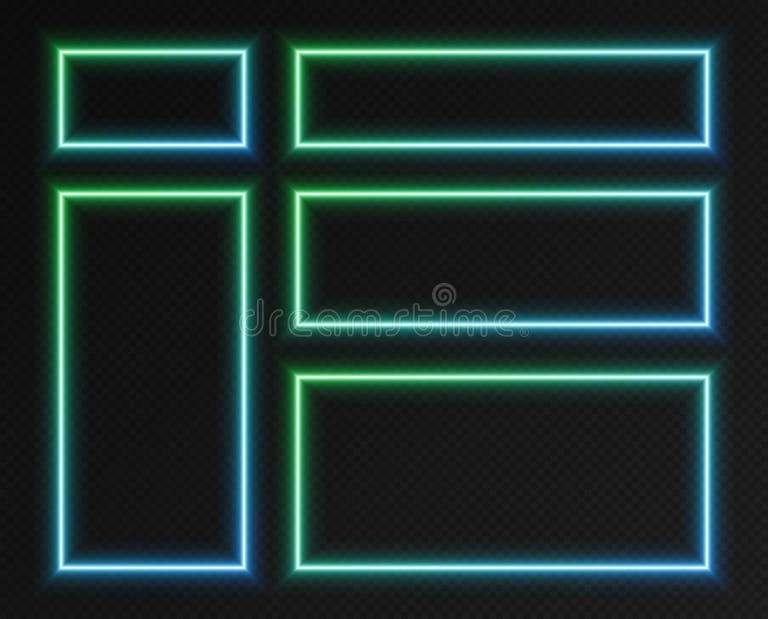 Rectangular Glowing Borders Stock Illustrations – 252 Rectangular ...