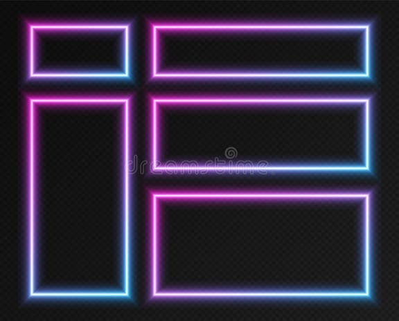 Glowing Rectangular Frames Stock Illustrations – 965 Glowing Rectangular Frames Stock ...