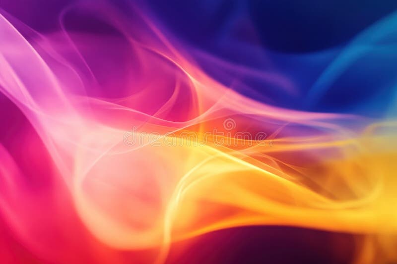 Neon Gradient Soft Colors in Abstract Background Stock Illustration ...