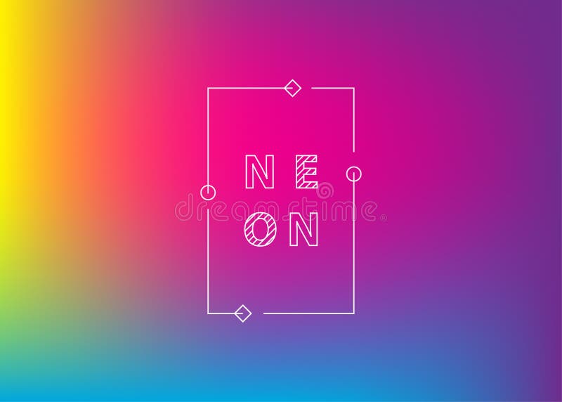 Neon Gradient Ui Ux Background Trendy Web Color Stock Vector ...