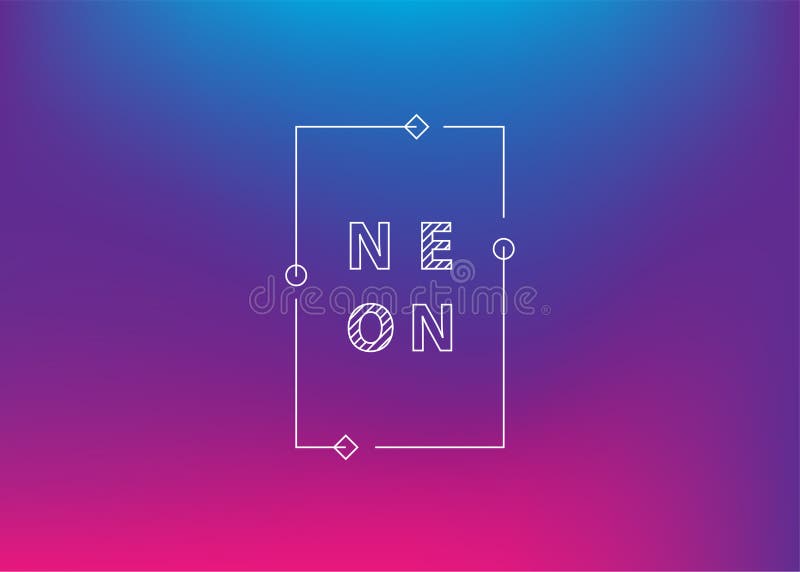 Neon Gradient Ui Ux Background Trendy Web Color Stock Vector ...