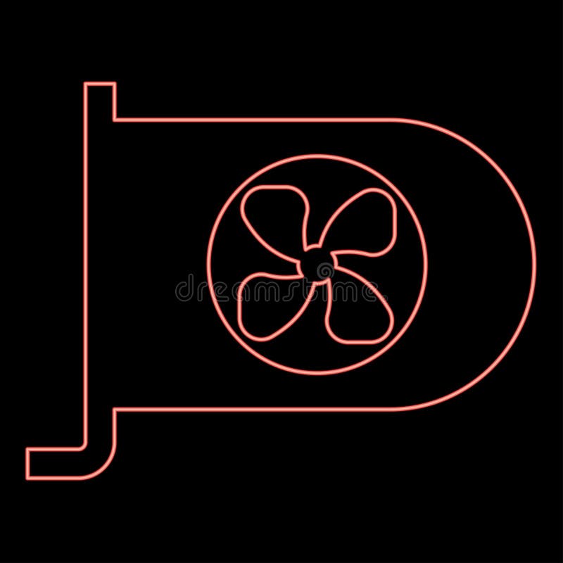 Neon Graphic Card GPU PC Personal Computer Hardware Components Red ...