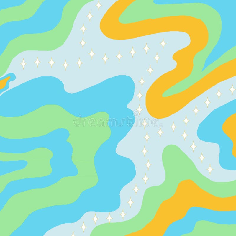 Neon Green Blue Liquid Swirl Flow Groovy Stripe Y2K Pattern Stock ...