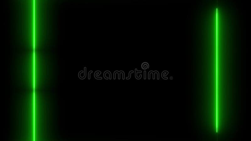 Neon Green Lines on Black Background Stock Footage - Video of modern ...