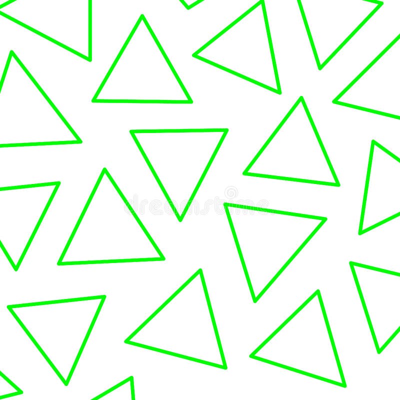 Neon Green Triangular Shape Pattern Drawn on Abstract Background ...