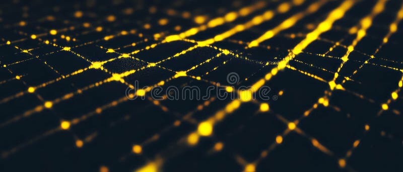 Neon Grid Texture with Glowing Lines Creating a Structured Pattern on a ...