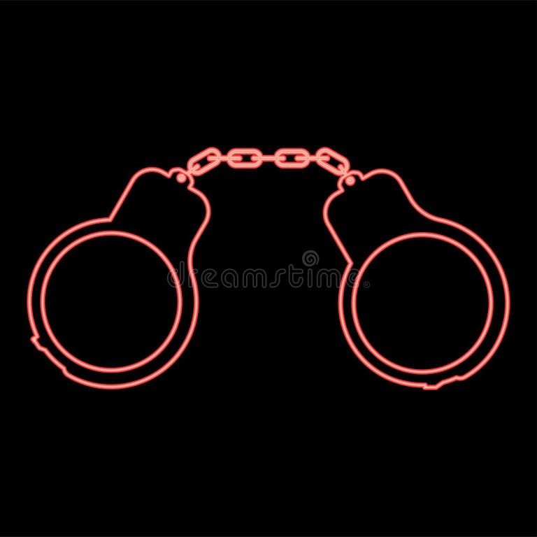 Handcuff Neon Stock Illustrations 124 Handcuff Neon Stock