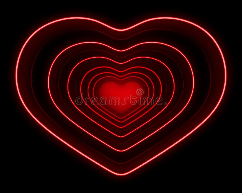 Neon Hearts Picture. Image: 8064825