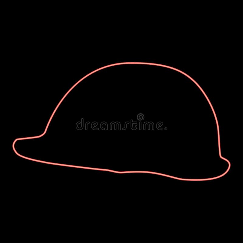 Neon Helmet Safe Work at a Construction Site for Safety Work on ...