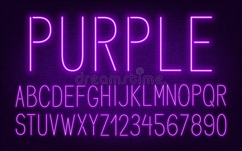 Purple Neon Font Stock Illustrations – 5,574 Purple Neon Font Stock ...