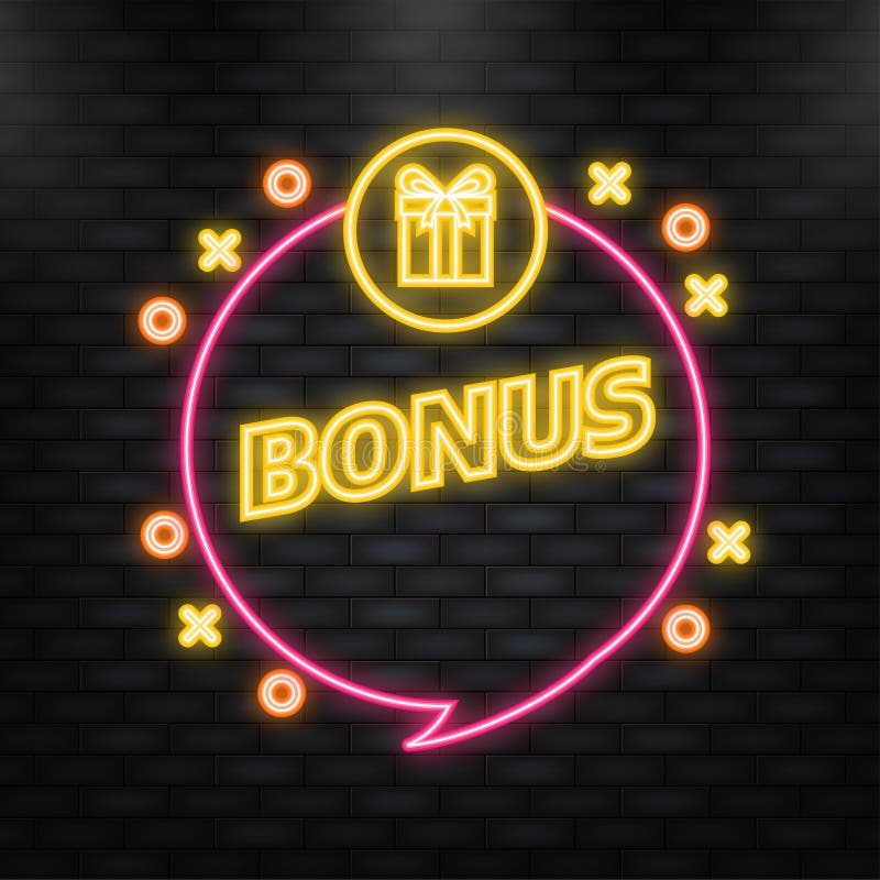 Neon Icon. BONUS. Bonus Flat Banner. Product Advertising. Web Design ...