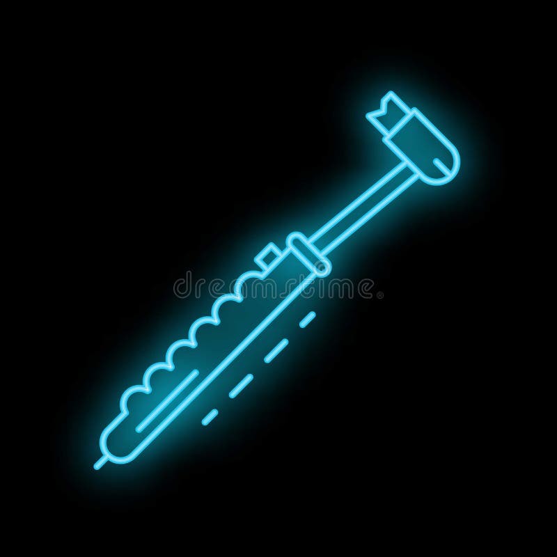 Neon Icon of Soldering Iron Tool for Electronics Repair Stock Vector ...