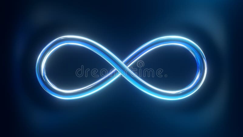 Neon Infinity Metaverse Symbol Editorial Image - Illustration of ...