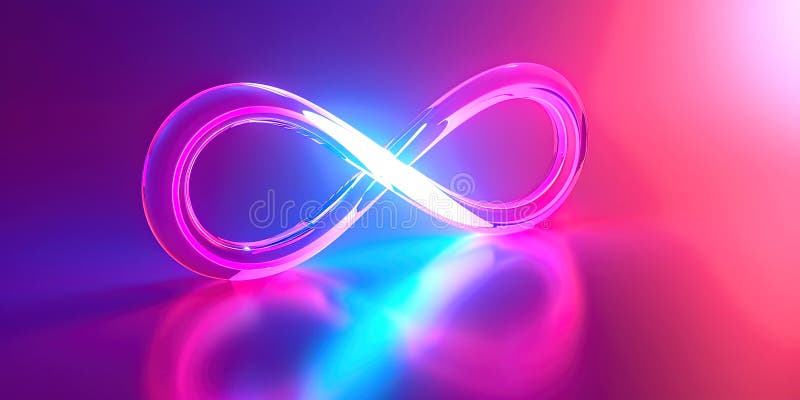 Neon infinity sign stock photo. Image of abstract, neon - 333700266