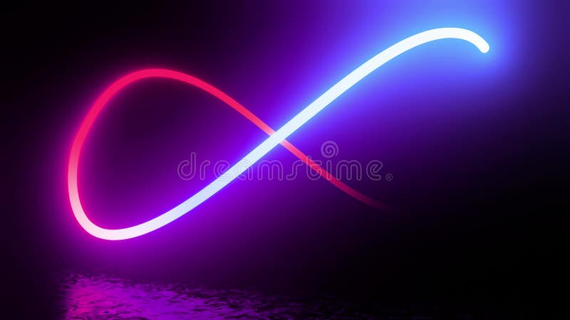 Abstract Infinity Sign on White Background. 3D Render Seamless Loop ... Abstract Infinity Sign on White Background. 3D Render Seamless Loop ...