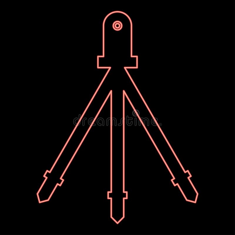 Neon Laser Level Tool Measure Building on Tripod Engineering Equipment ...