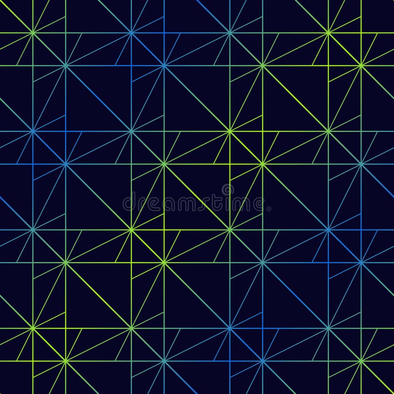 Neon Laser Lines Pattern. Vector Geometric Seamless Texture with ...