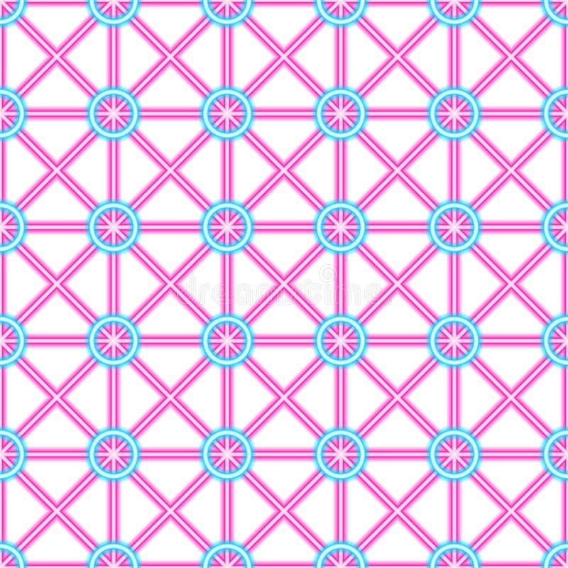 Neon Laser Lines Vector Seamless Pattern. Vector Geometric Seamless ...