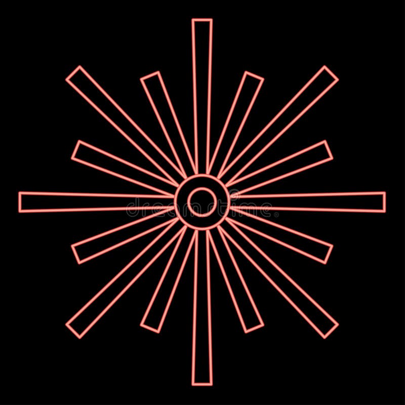 Neon Laser Optic Beam Flash Sparks Linear Ray Lighting Red Color Vector ...