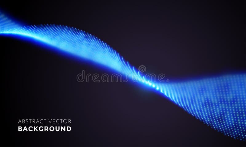 Neon LED Light 3D Wave Glowing Flow Twisted Motion Vector Technology ...