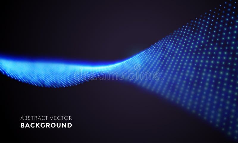 Neon LED Light 3D Wave Glowing Flow Twisted Motion Vector Technology ...