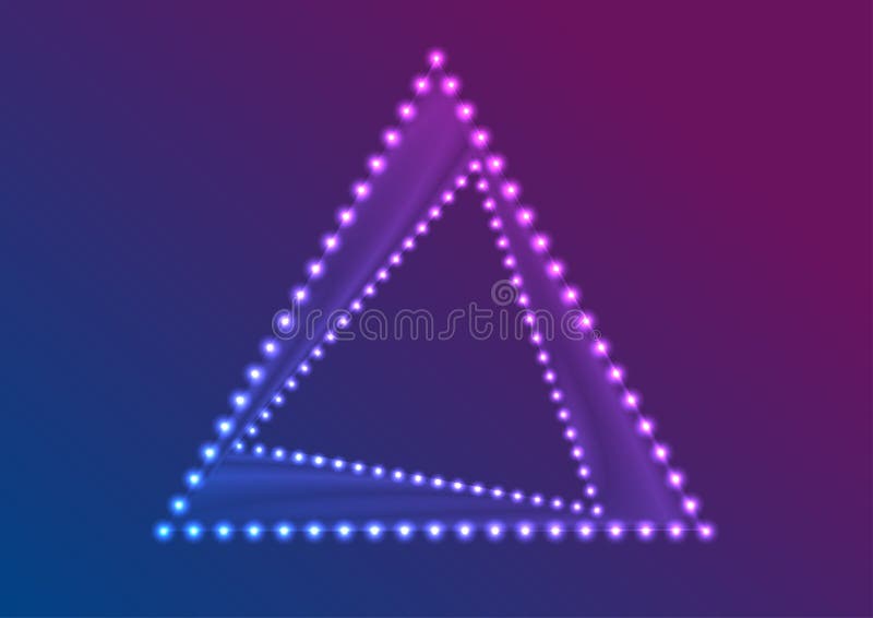 Abstract Triangle Vector Tech Background Stock Vector - Illustration of ...