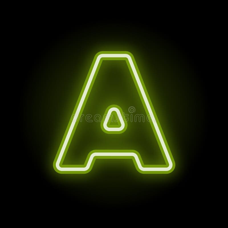 Neon Letter Stock Illustrations – 69,324 Neon Letter Stock ...