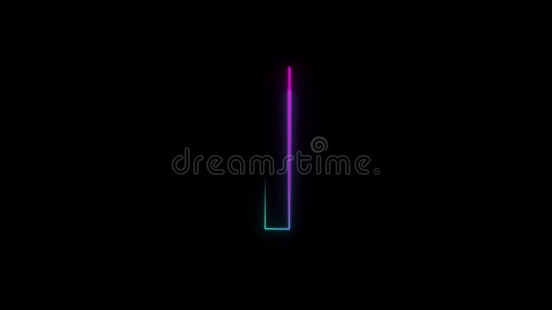 Neon Letter a with Alpha Channel, Neon Alphabet Stock Footage - Video ...