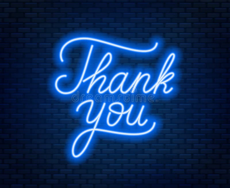 Thank You Neon Text Vector Stock Illustrations – 343 Thank You Neon ...