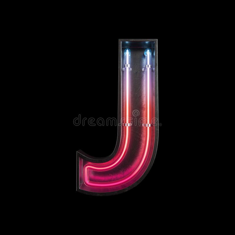 Glowing Neon Letter J Stock Illustrations – 130 Glowing Neon Letter J ...