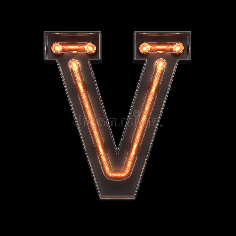 Neon Letter V Red Stock Illustrations – 176 Neon Letter V Red Stock ...