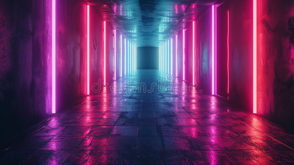 Neon Light Backgrounds stock illustration. Illustration of ...