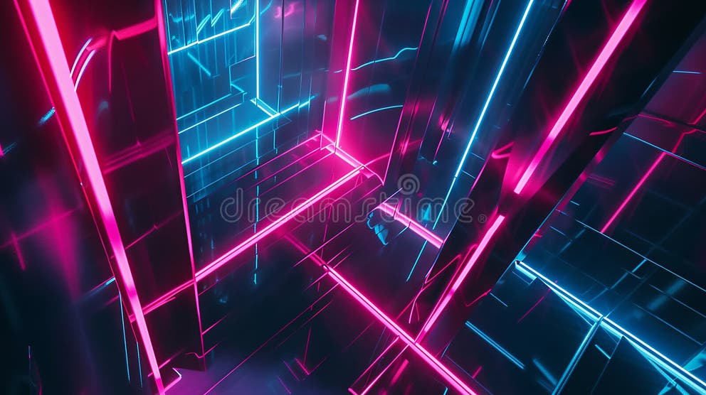 Neon Light Backgrounds stock illustration. Illustration of neonlight ...