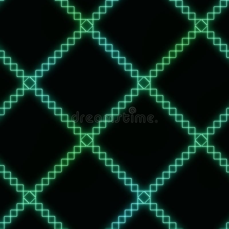 Neon Light on Black Seamless Repeat Pattern Stock Illustration ...