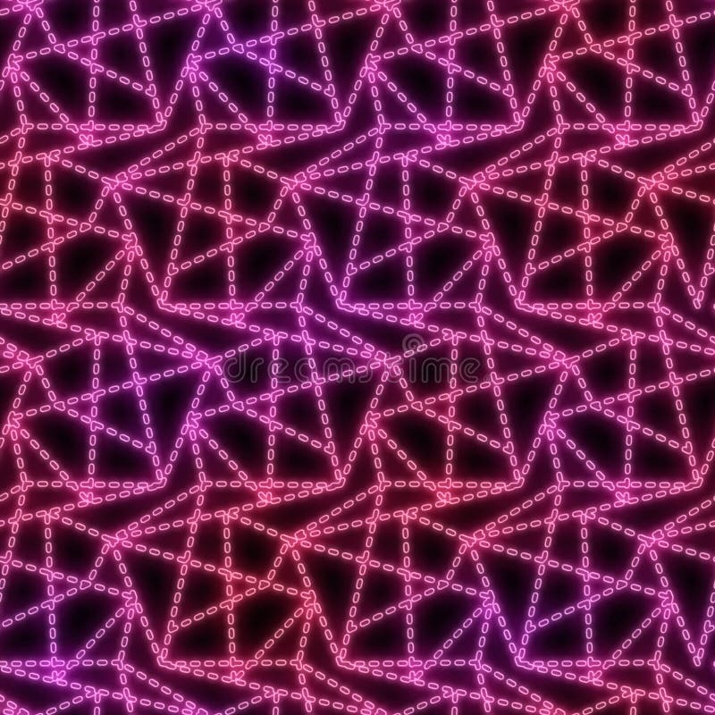 Neon Light on Black Seamless Repeat Pattern Stock Illustration ...