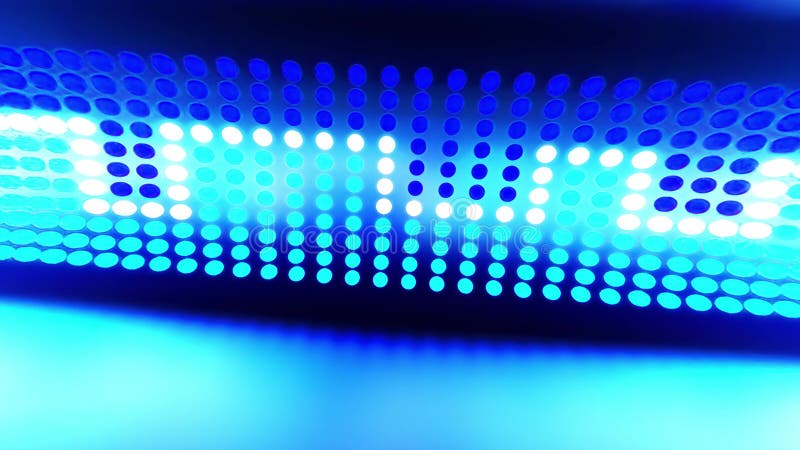 Neon Light from Blue Circle Dot , 3D Animation, 360 Panoramic, Motion ...