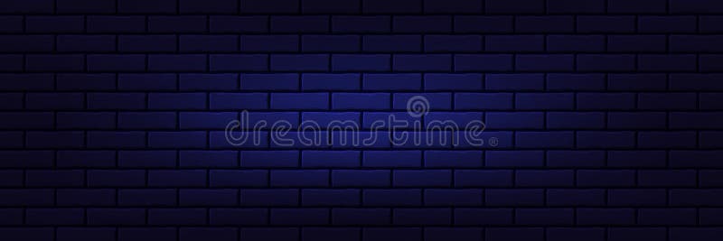 Neon Light Brick Pattern Wall Background. Stone Brickwall Texture ...