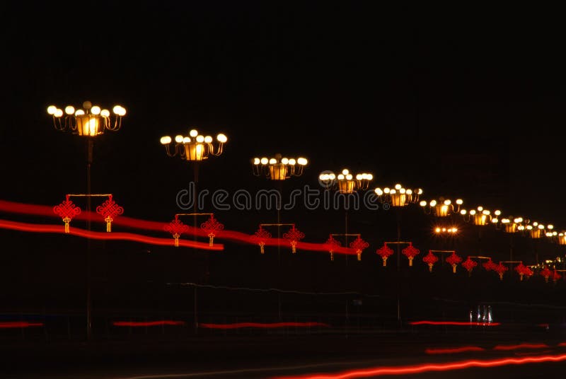 A Neon Light of Chinese Knot Stock Photo - Image of decoration, chinese ...