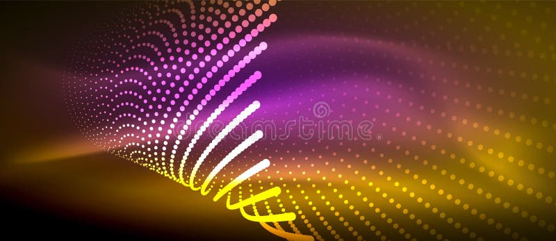 Neon Light Effects, Particles Stock Vector - Illustration of blurred ...
