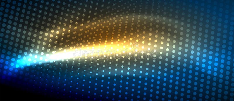 Neon Light Effects, Particles Stock Vector - Illustration of grid ...