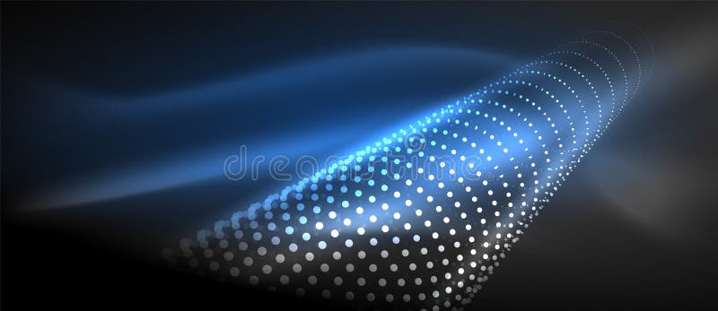 Neon Light Effects, Particles Stock Vector - Illustration of grid ...