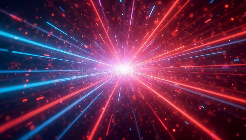 Neon Light Explosion Abstract Background Blue Bright Pink Blue Stage ...