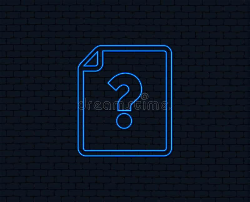 File Document Help Icon. Question Mark Symbol Stock Vector ...