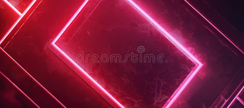 Neon Light Frame Background, Glow Stock Illustration - Illustration of ...