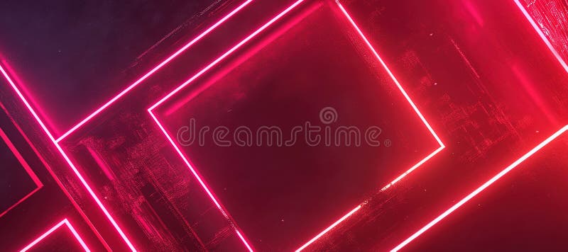 Neon Light Frame Background, Glow Stock Illustration - Illustration of ...