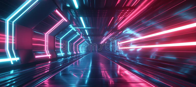 Neon Light Frame Background, Glow Stock Illustration - Illustration of ...